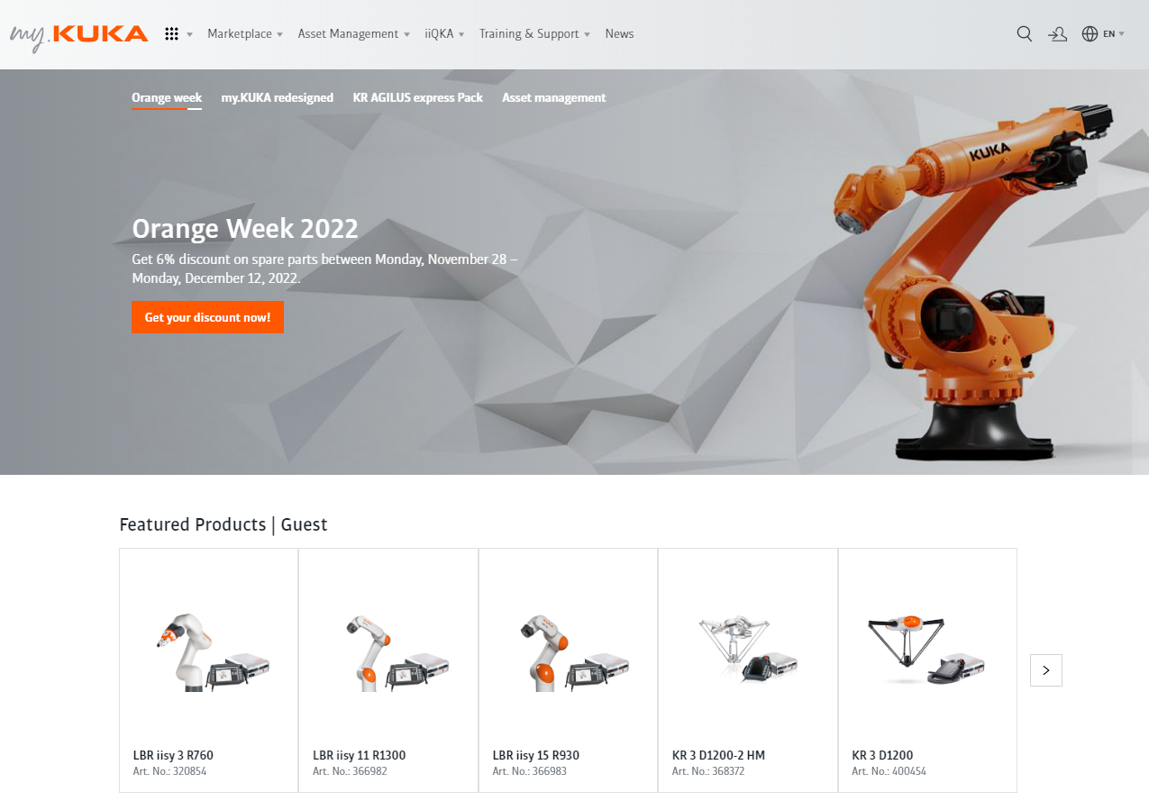 FAQ my.KUKA General Functionalities | my.KUKA